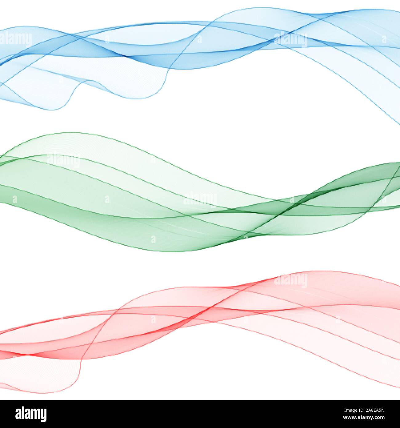 Set of colored waves. abstract vector graphics. eps 10 Stock Vector ...