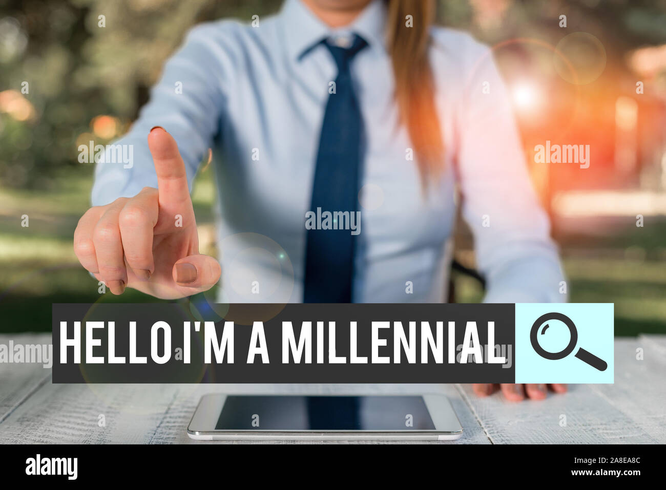 Handwriting text writing Hello I M A Millennial. Conceptual photo ...