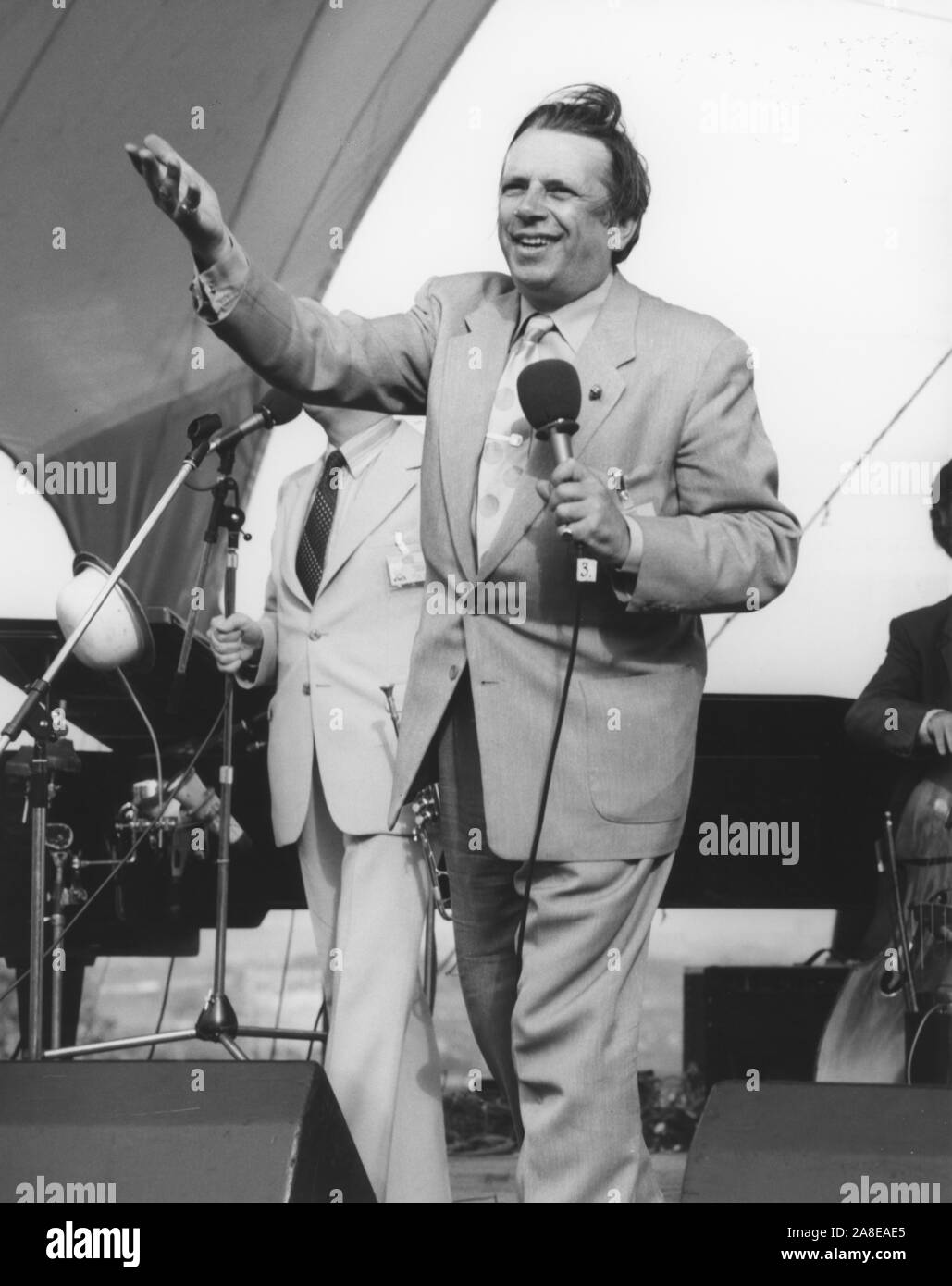 George Melly, Capital Radio Jazz Festival, 1979 Stock Photo - Alamy