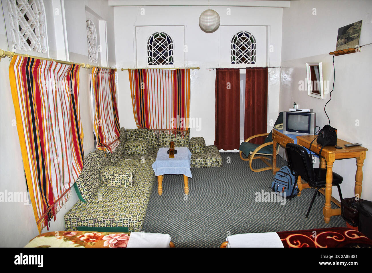 Yemen sanaa inside house in hi-res stock photography and images - Alamy