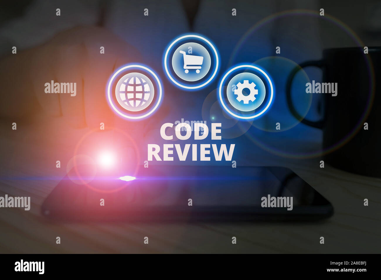 Word writing text Code Review. Business photo showcasing single most ...