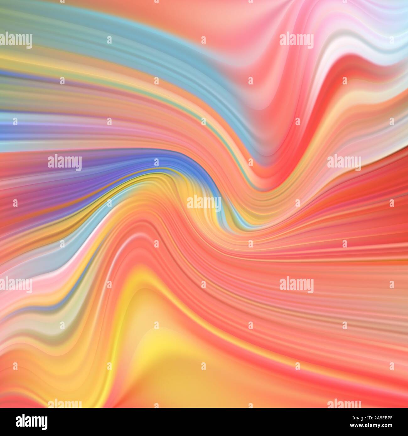 Fluid lines of color painting Stock Vector Images - Alamy