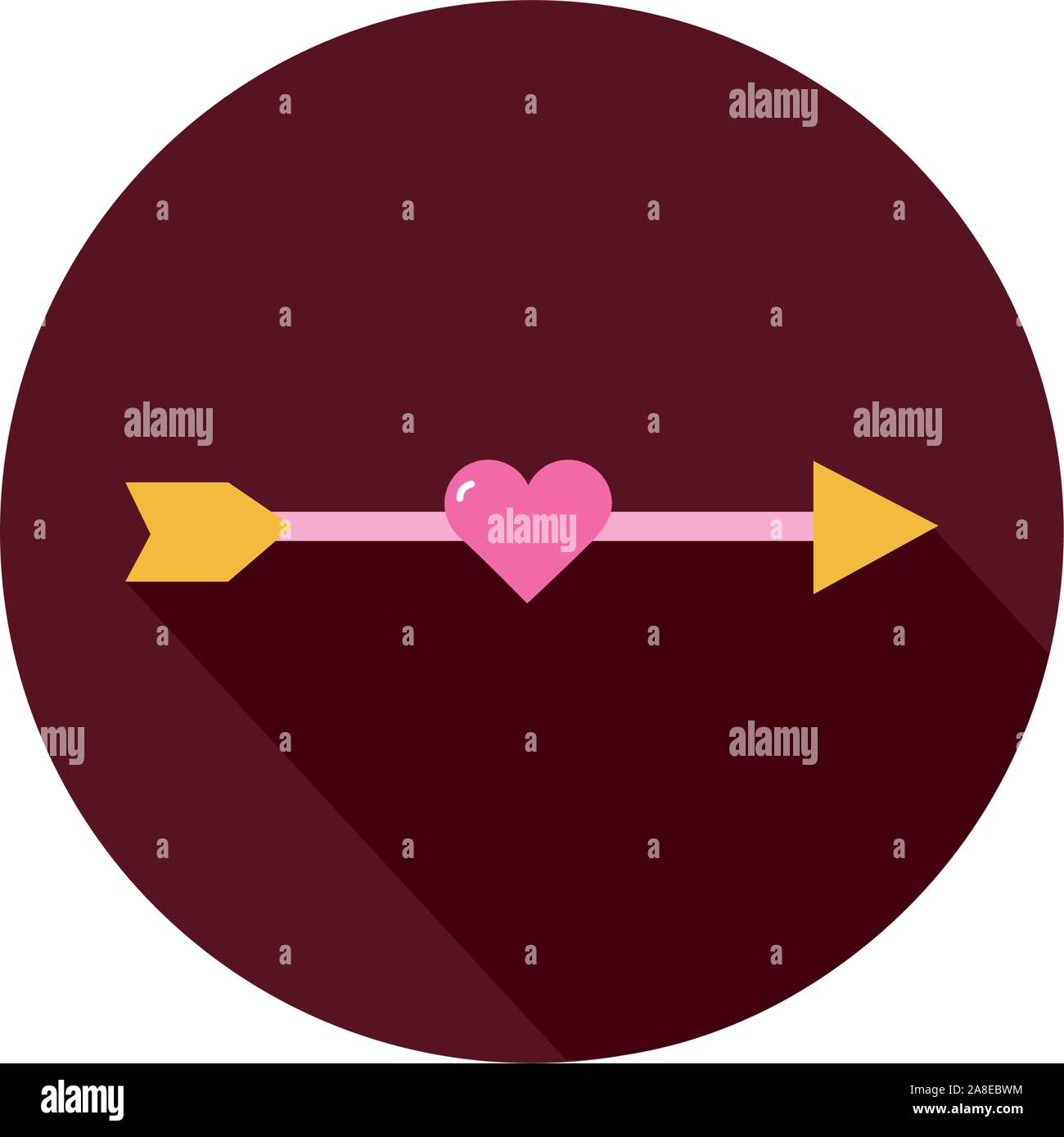 Isolated heart and arrow vector design Stock Vector Image & Art - Alamy