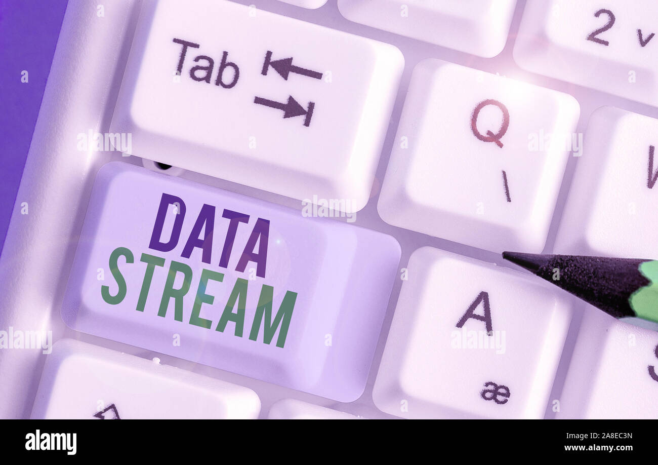 Handwriting text writing Data Stream. Conceptual photo sequence of ...