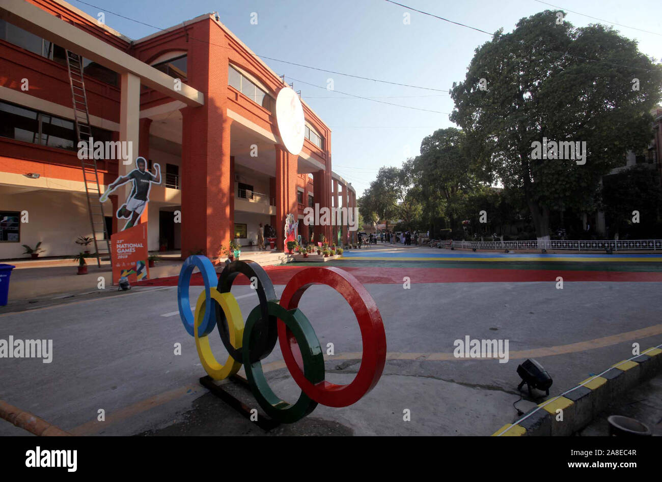 Beautiful and eye catching view of Peshawar Sports Complex after ...