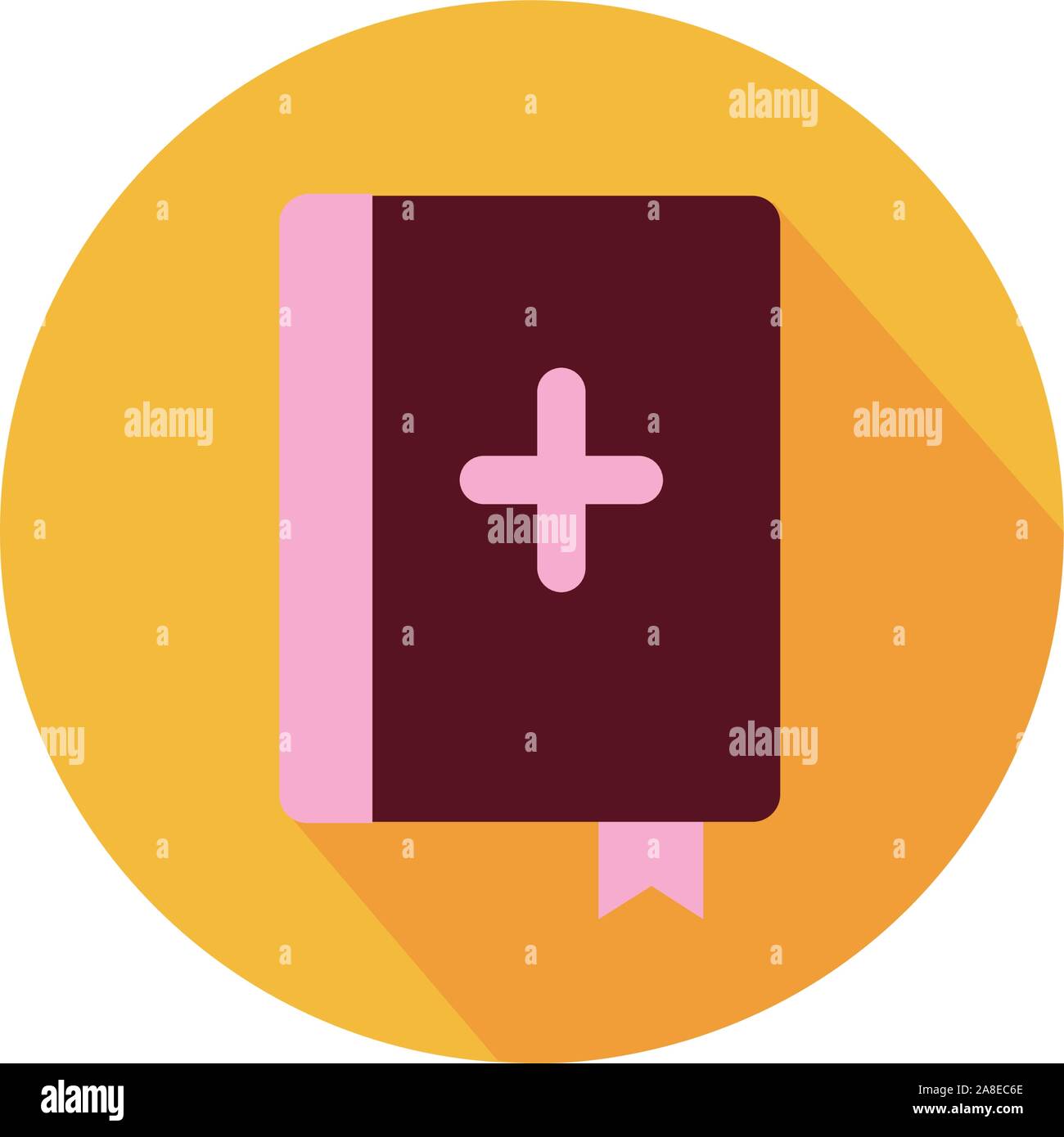 Isolated bible with cross vector design Stock Vector Image & Art - Alamy