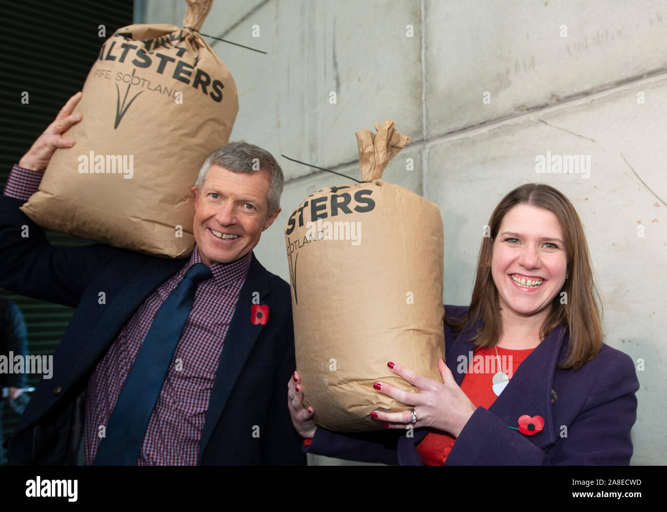 During a visit to crafty maltsters at demperston farm hi-res stock ...