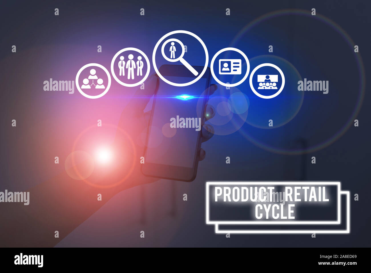 Text sign showing Product Retail Cycle. Business photo showcasing as ...