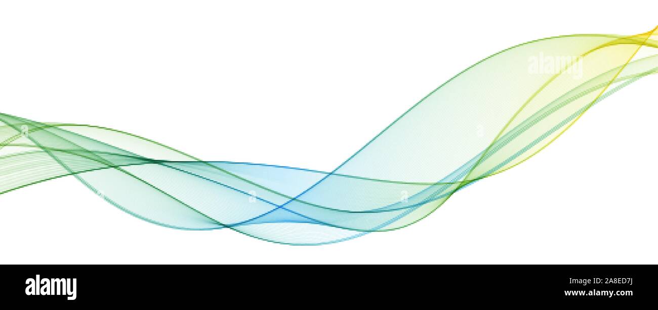 Colored wave. The movement of a colored wave on a white background. eps ...