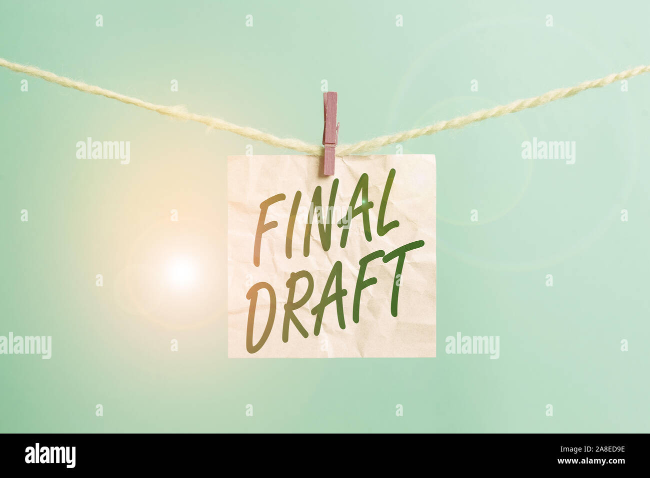 Text sign showing Final Draft. Business photo showcasing final version ...