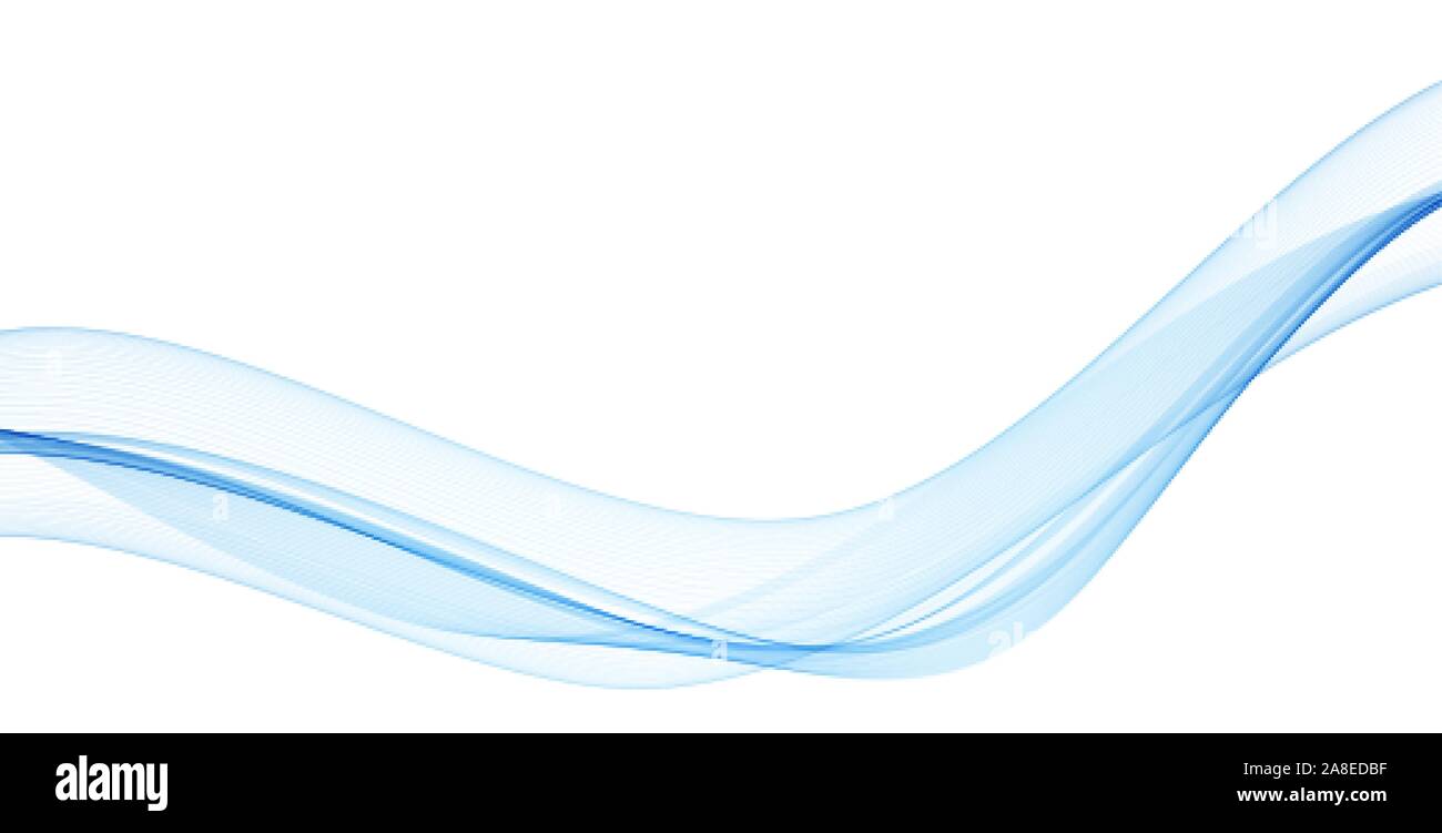 Blue wavy stream of motion waves. Abstract background. eps 10 Stock ...