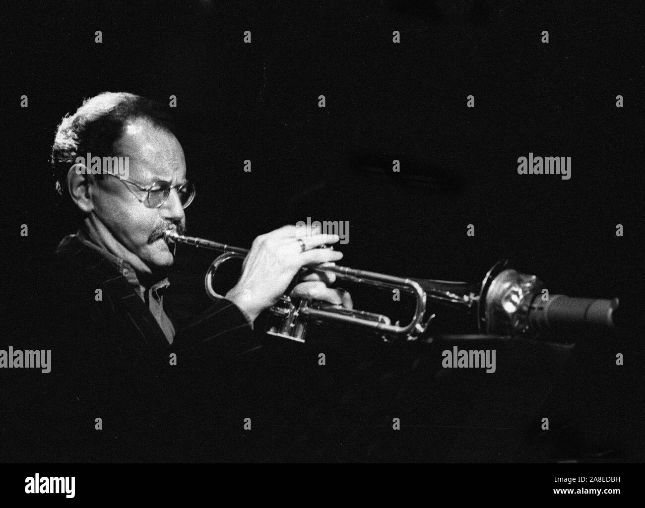 Ian Carr, Nucleus, Ronnie Scott's, Soho, London, May 1991 Stock Photo ...