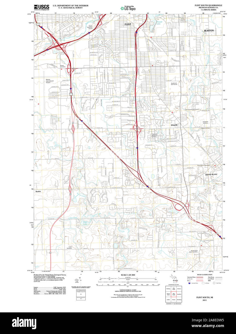 Map of flint Cut Out Stock Images & Pictures - Alamy