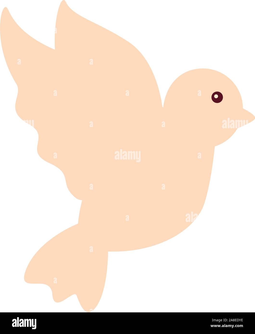 Isolated white dove vector design Stock Vector Image & Art - Alamy