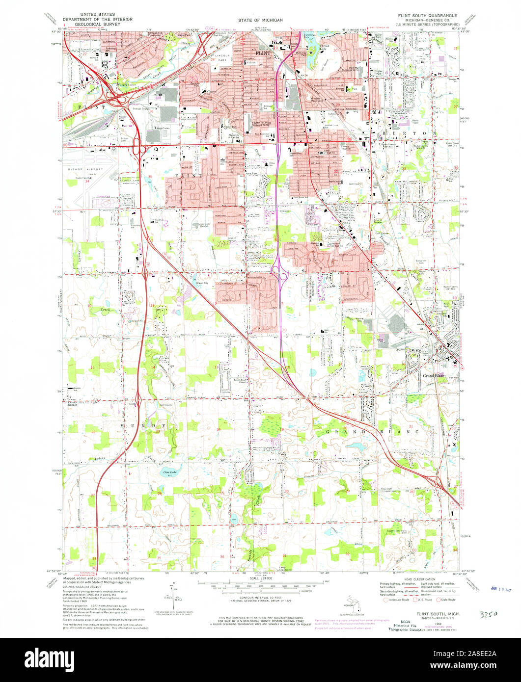 Map of flint Cut Out Stock Images & Pictures - Alamy
