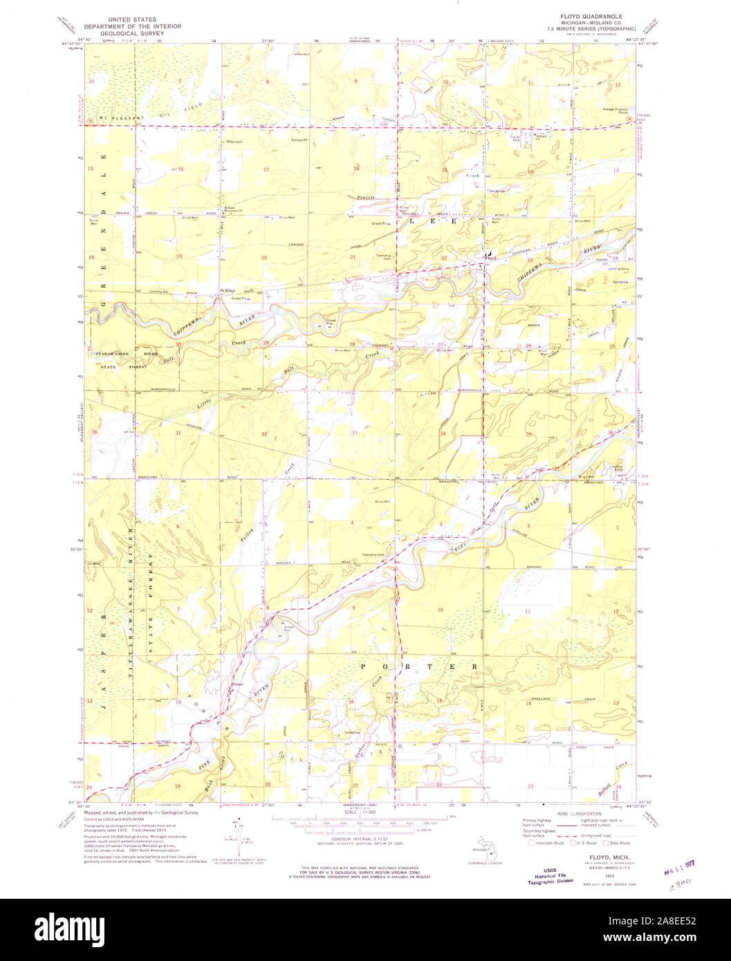 Map of floyd hi-res stock photography and images - Alamy