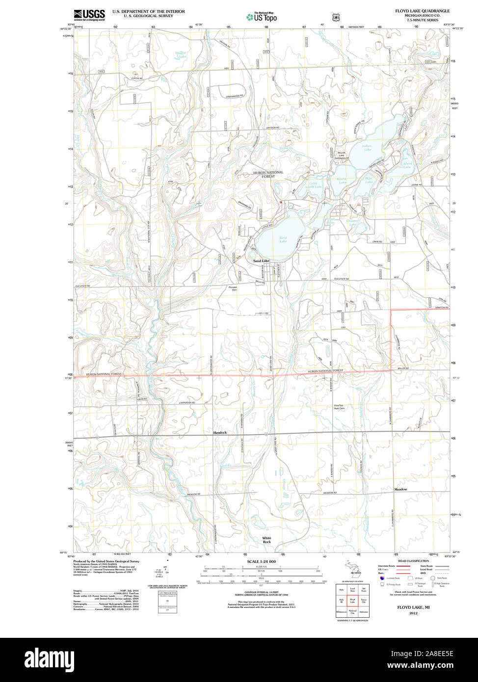 Map of floyd hi-res stock photography and images - Alamy