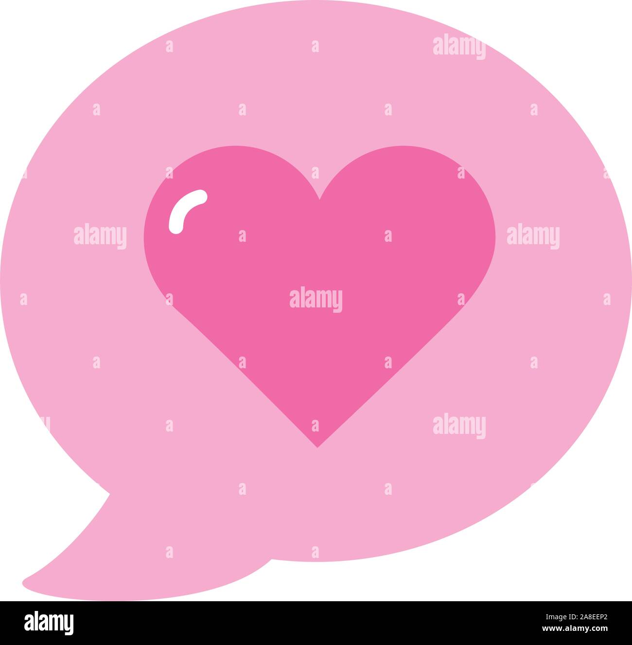 Isolated heart bubble vector design Stock Vector Image & Art - Alamy