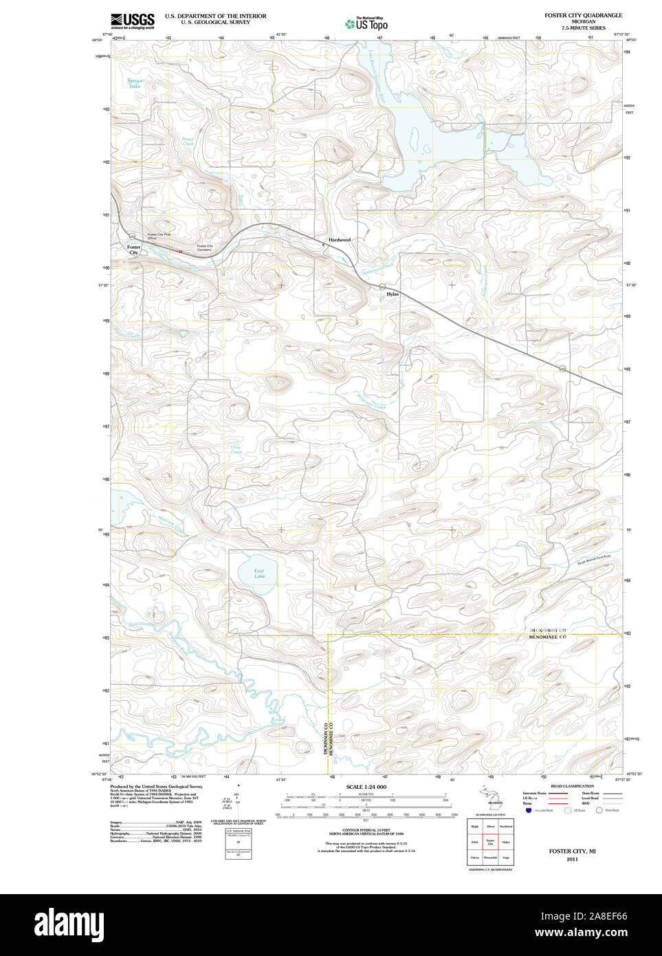 Map of foster Cut Out Stock Images & Pictures - Alamy