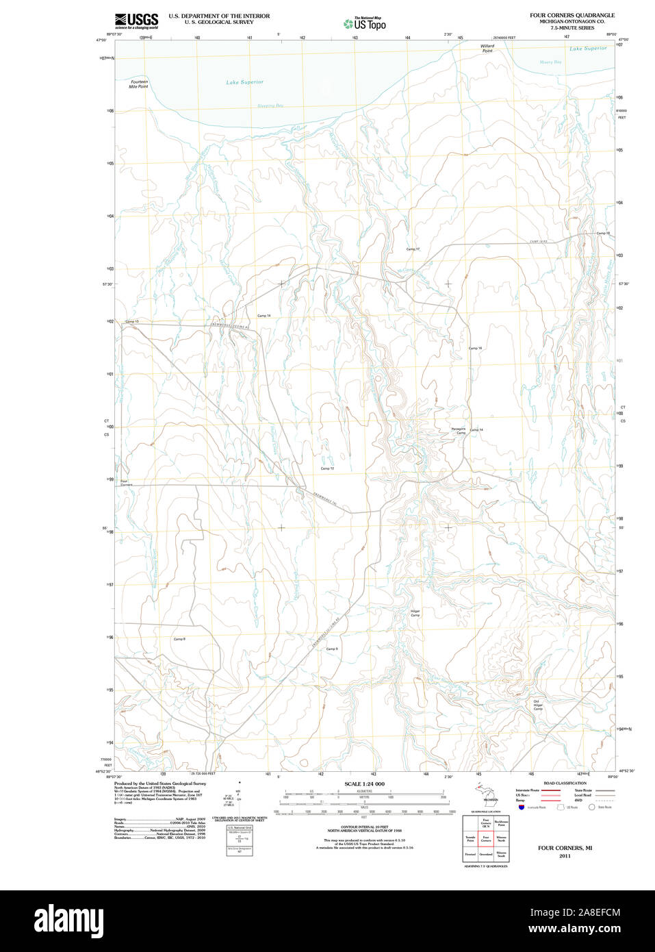 Four corners map hi-res stock photography and images - Alamy