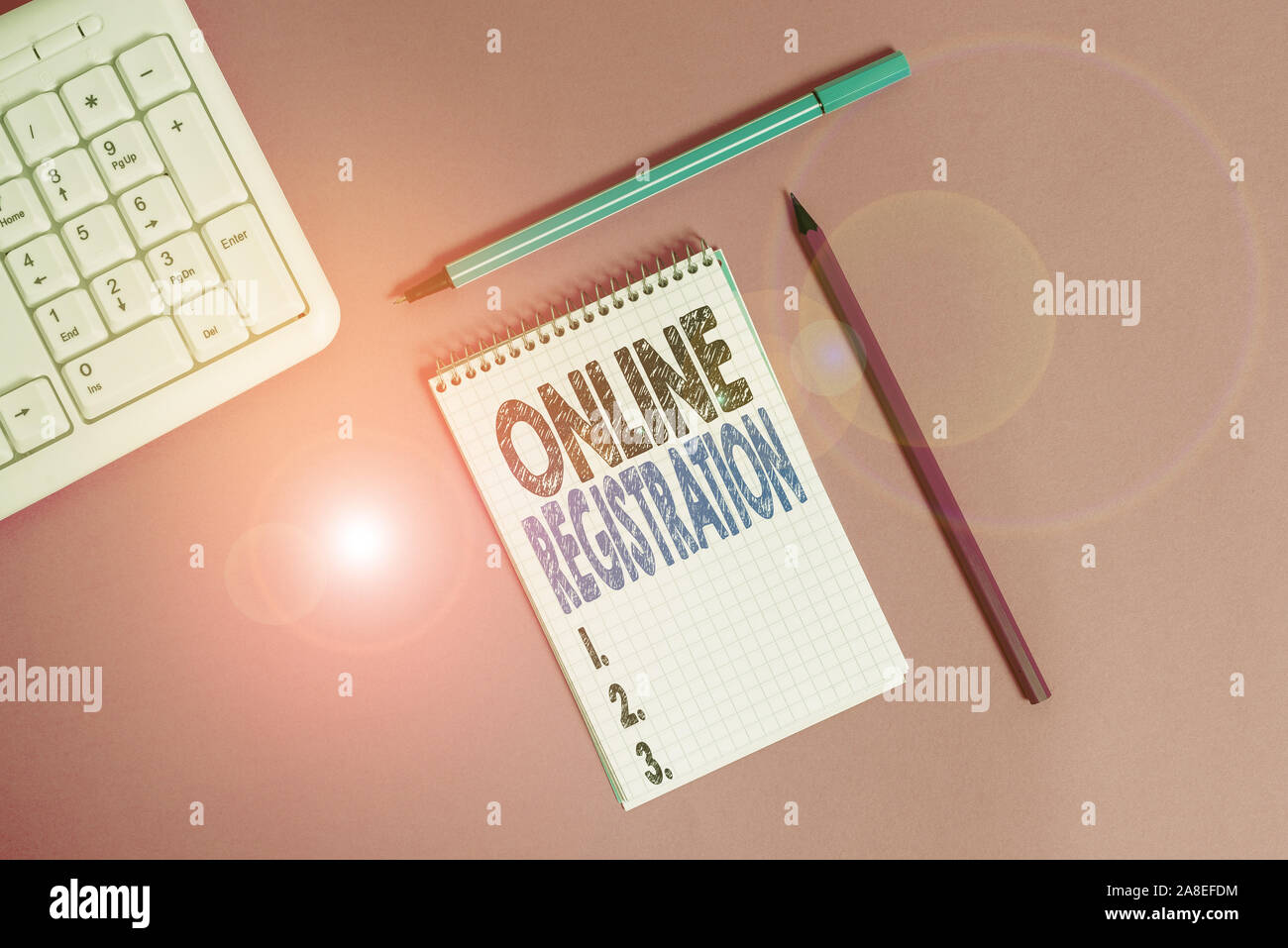 Conceptual hand writing showing Online Registration. Concept meaning ...