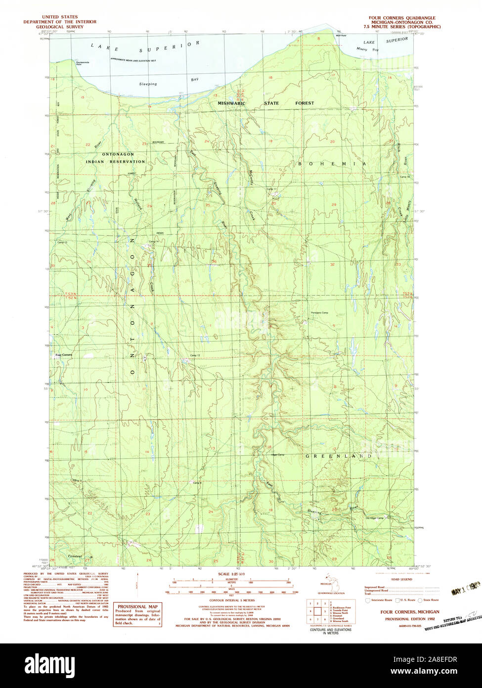 Four corners map hi-res stock photography and images - Alamy