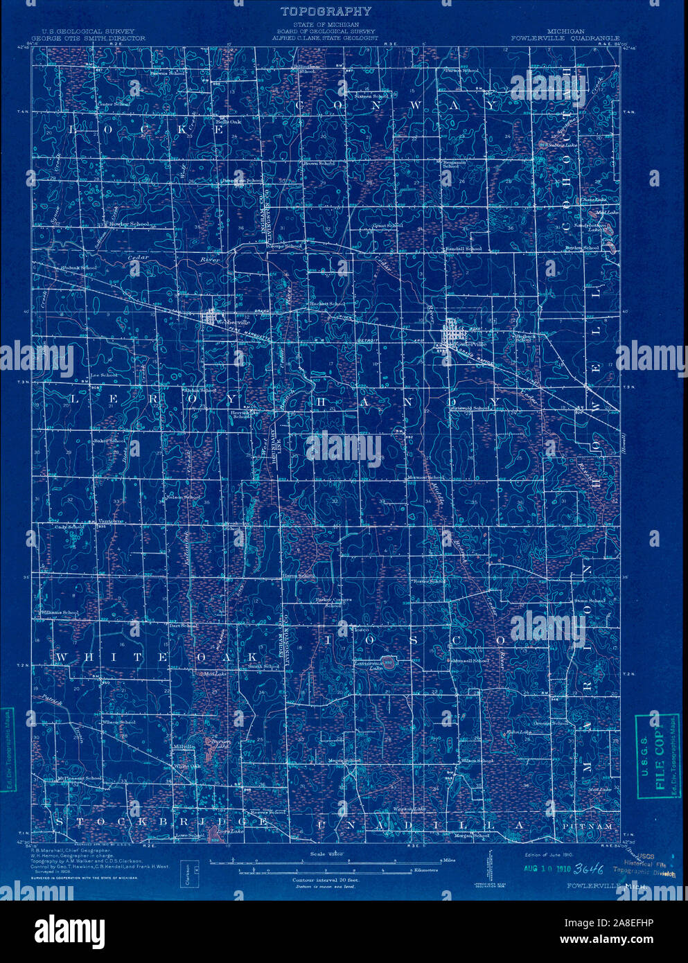 Map of fowlerville hi-res stock photography and images - Alamy