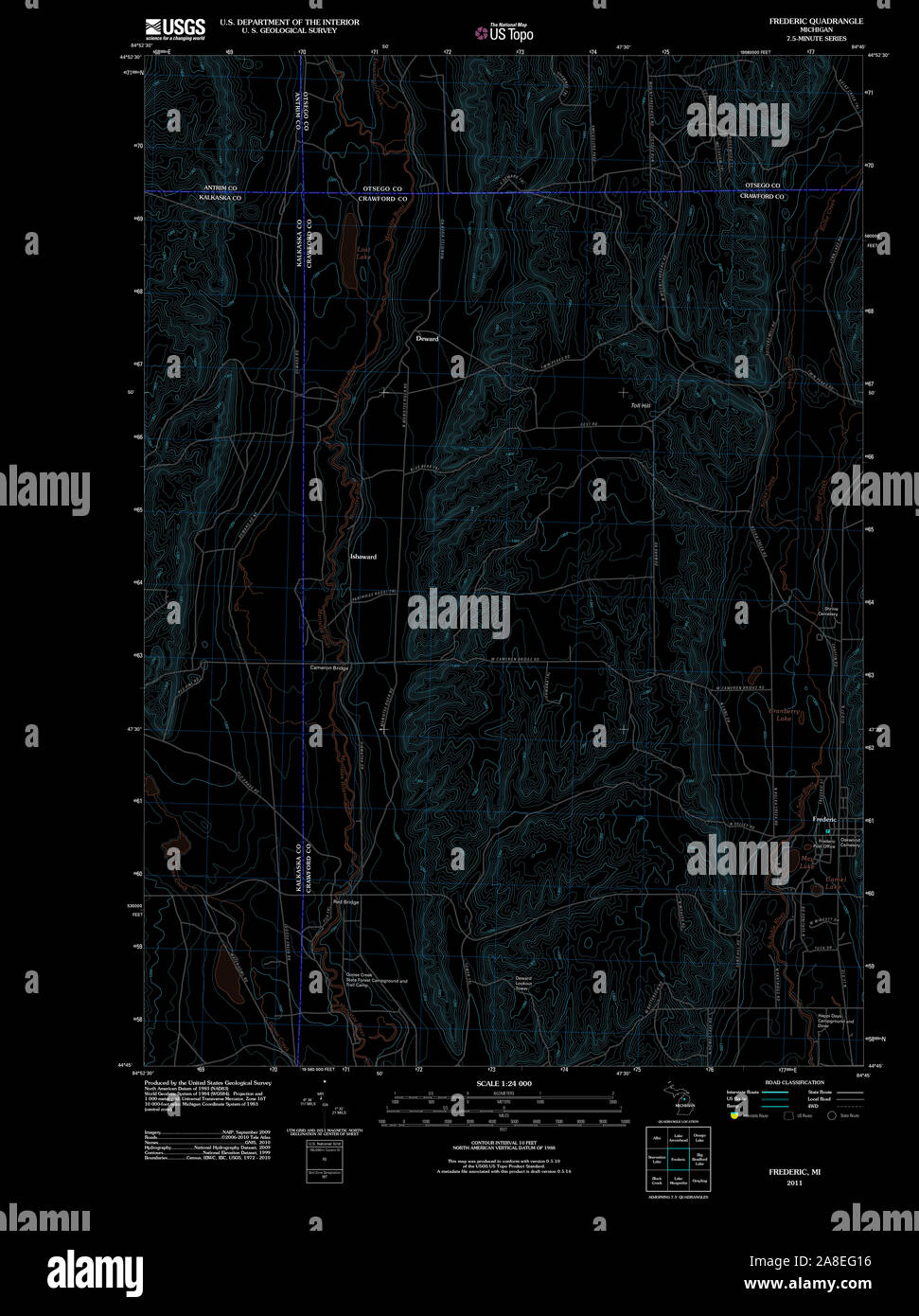 Frederic map hi-res stock photography and images - Alamy