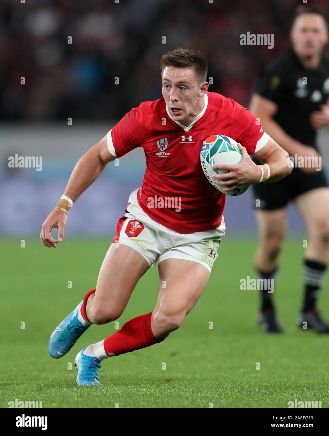 Wales' Josh Adams during the 2019 Rugby World Cup bronze final match at ...