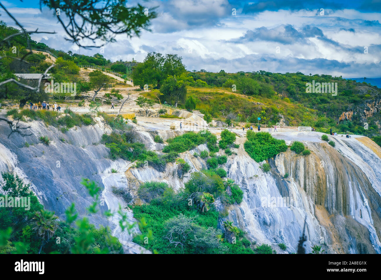 Water Falls "Hierve el Agua" in Oaxaca, Mexico Stock Photo - Alamy