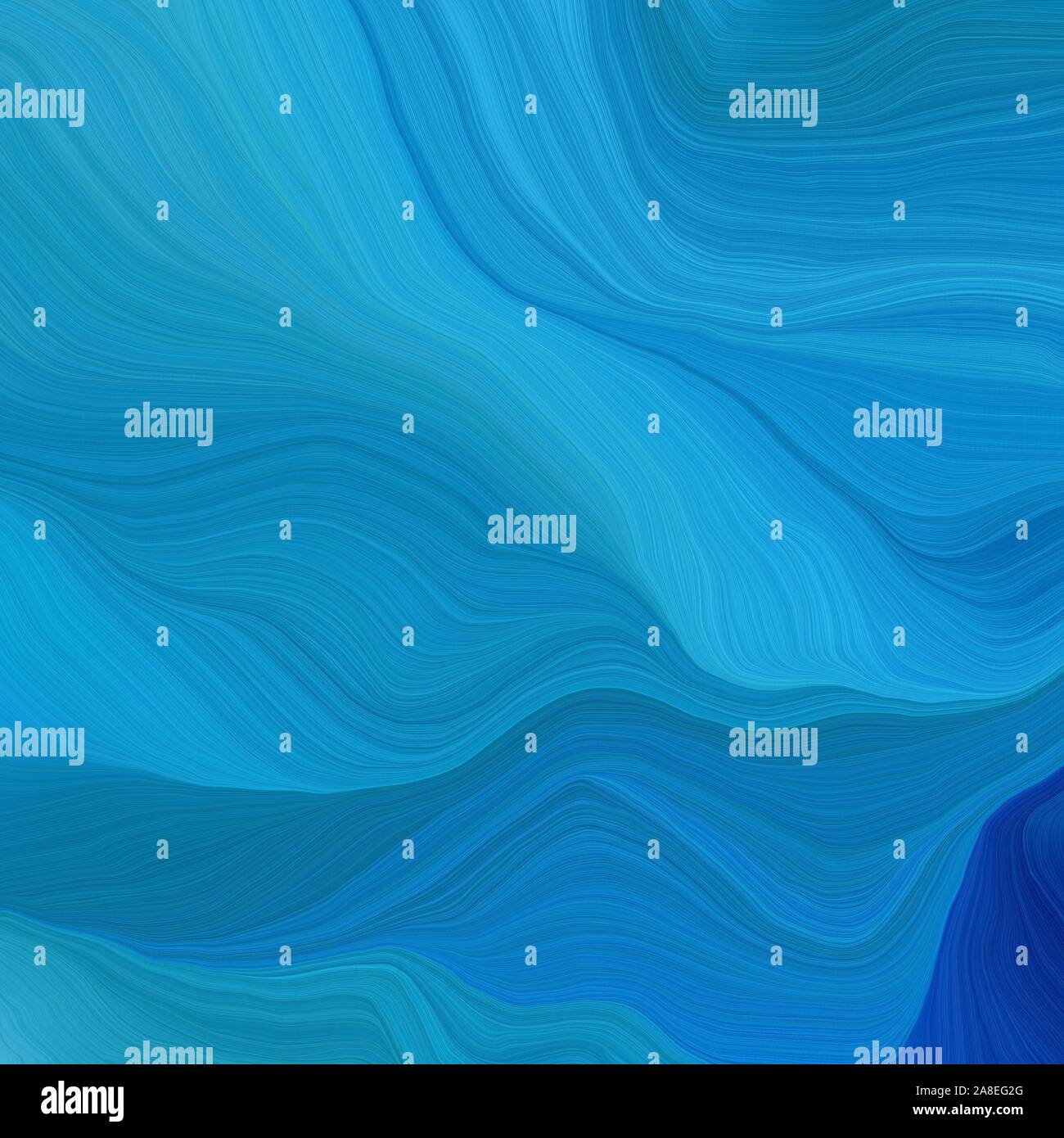 quadratic graphic illustration with light sea green, strong blue and ...