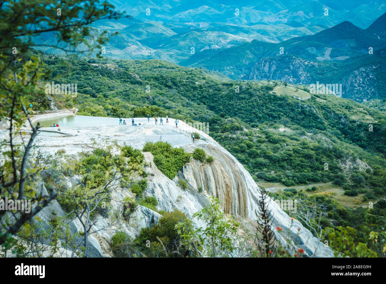 Water Falls "Hierve el Agua" in Oaxaca, Mexico Stock Photo - Alamy