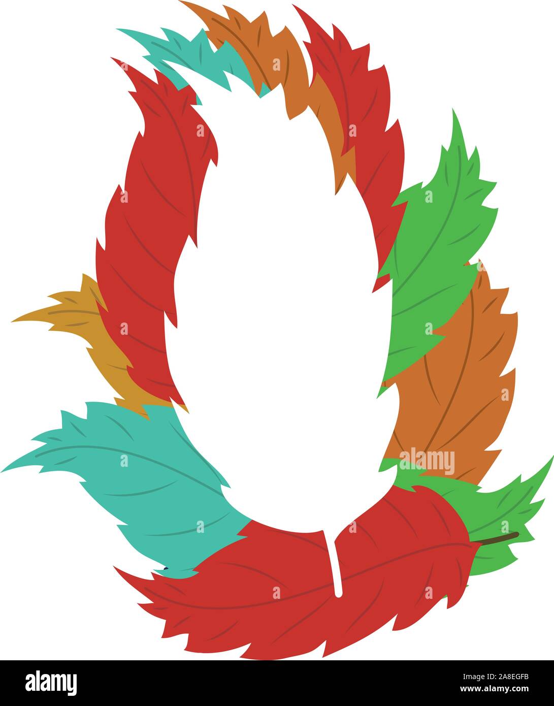Isolated colored autumn leaf image - Vector illustration Stock Vector ...