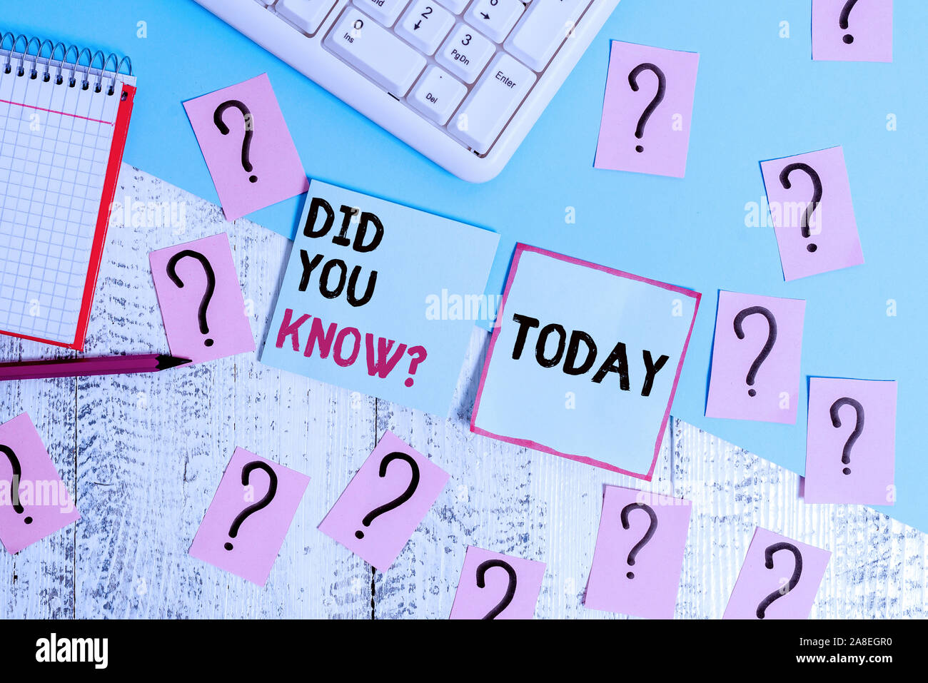 Conceptual hand writing showing Did You Know Question. Concept meaning ...