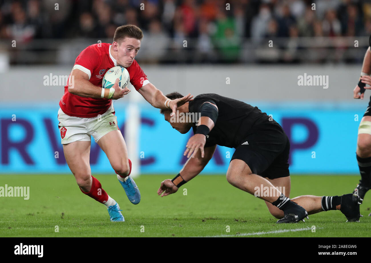 Wales' Josh Adams during the 2019 Rugby World Cup bronze final match at ...