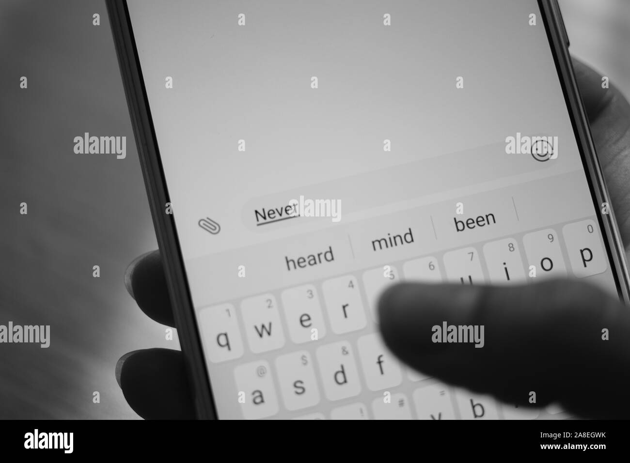 Fingers typing Black and White Stock Photos & Images - Alamy
