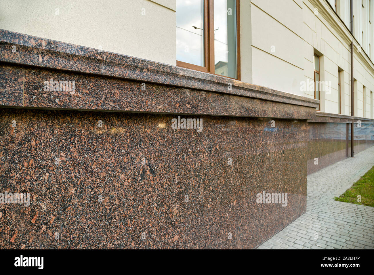 Parts Architectural Stone Building Facade Some Hidden And Easily