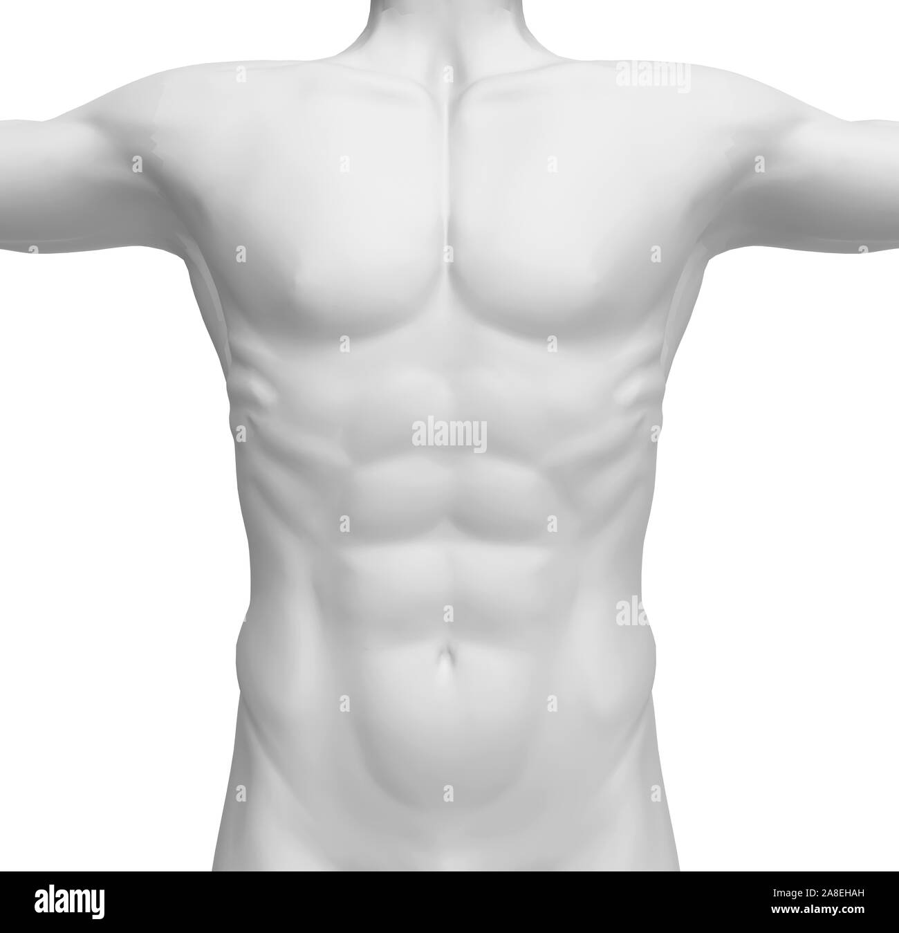 Human Man White Body 3D Rendering Stock Photo - Alamy