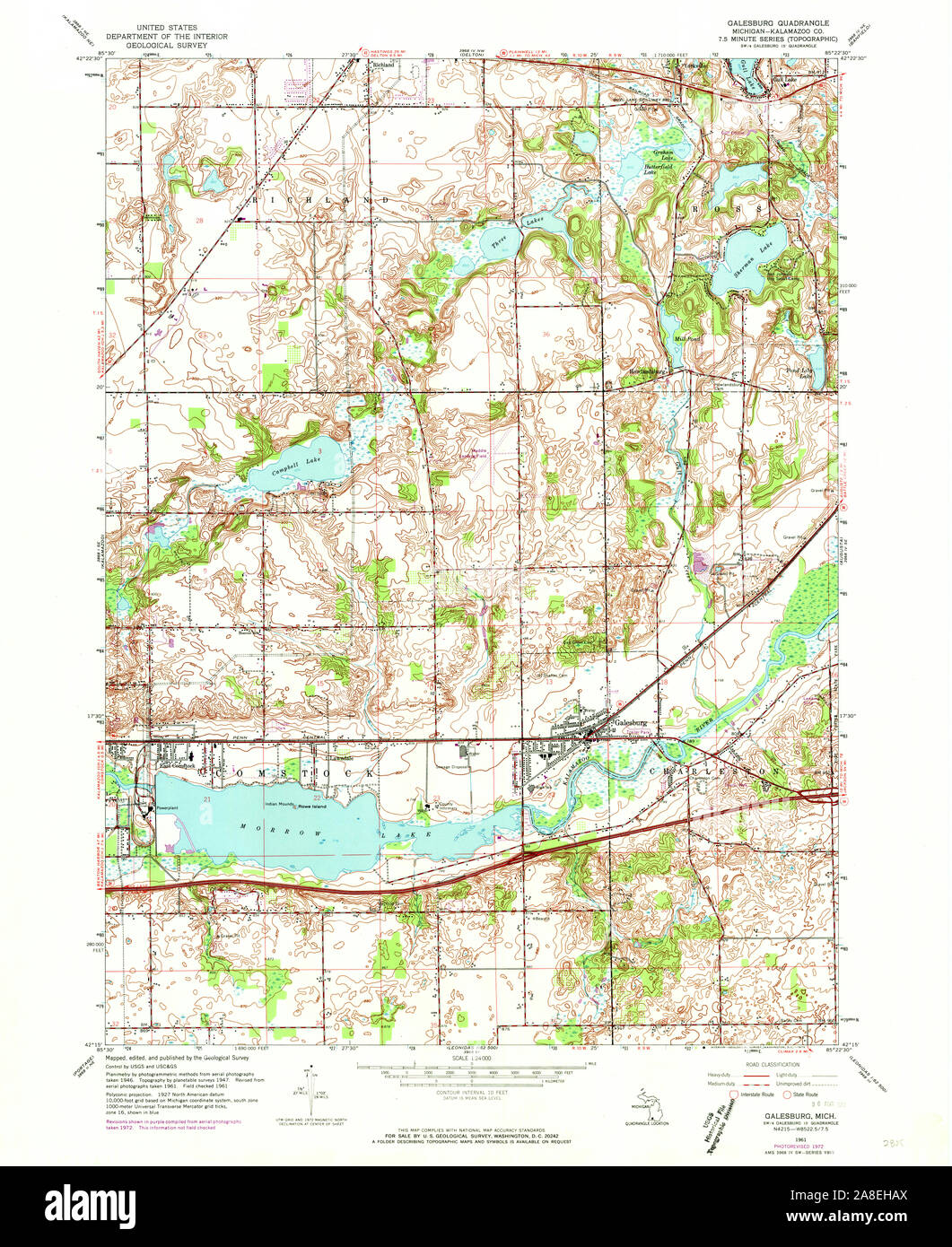 Map of galesburg hi-res stock photography and images - Alamy