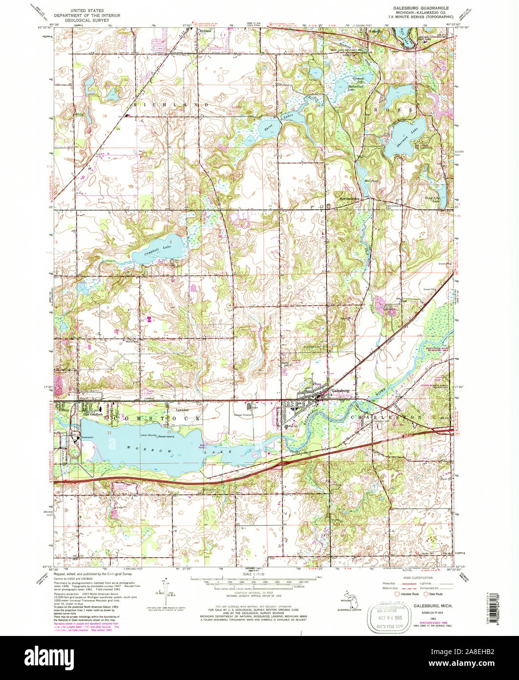 Galesburg map hi-res stock photography and images - Alamy