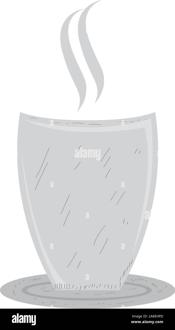 Isolated coffee cup image. Vintage style - Vector illustration Stock ...