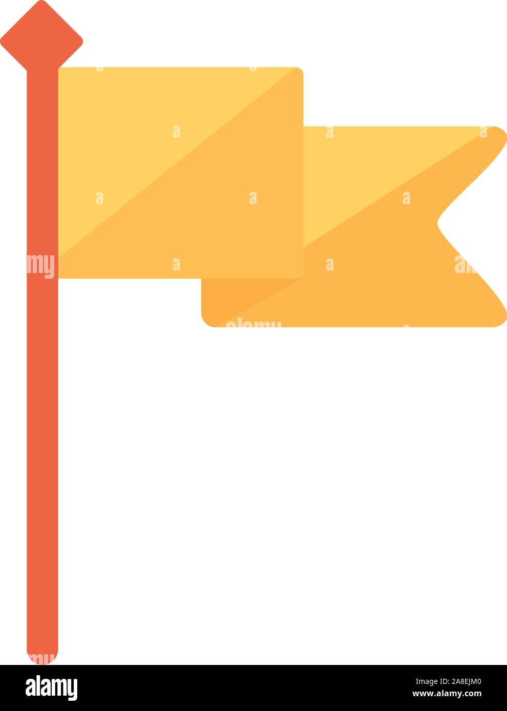 Isolated gold flag icon vector design Stock Vector Image & Art - Alamy