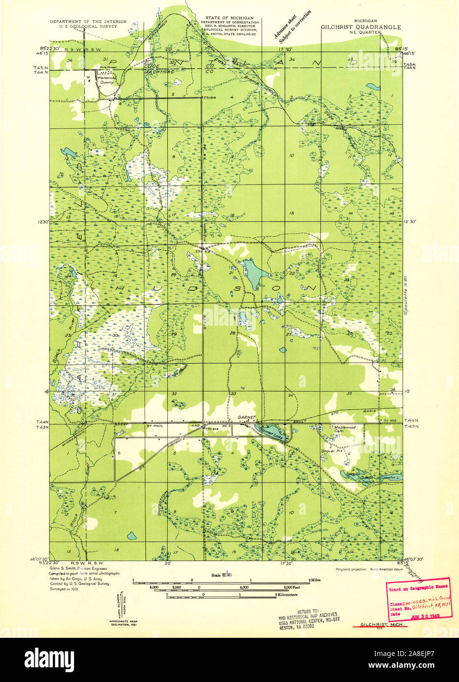 Gilchrist map hi-res stock photography and images - Alamy