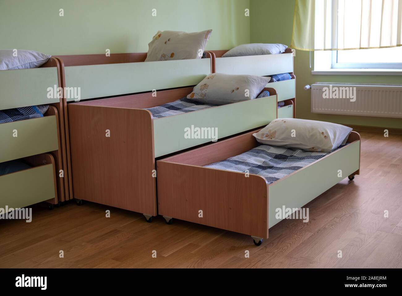 New kindergarten bedroom small beds hi-res stock photography and images ...