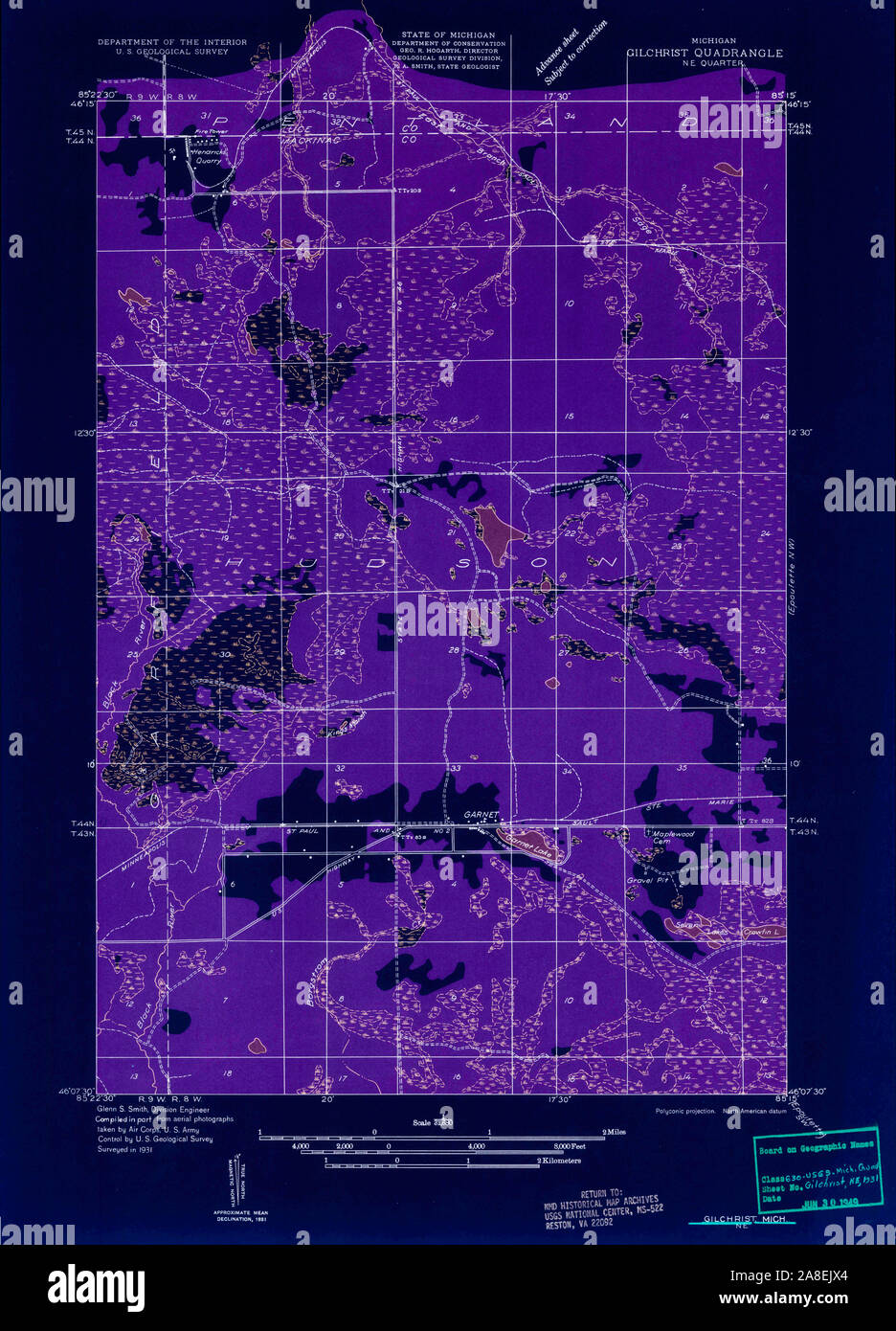 Gilchrist map hi-res stock photography and images - Alamy