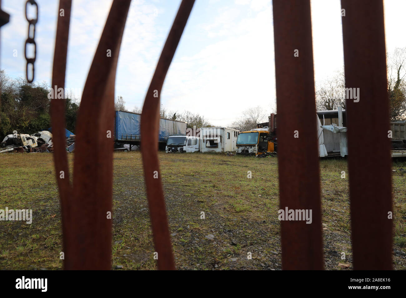The location in Bellananagh, Ballinagh, Co. Cavan, Ireland, where Garda ...