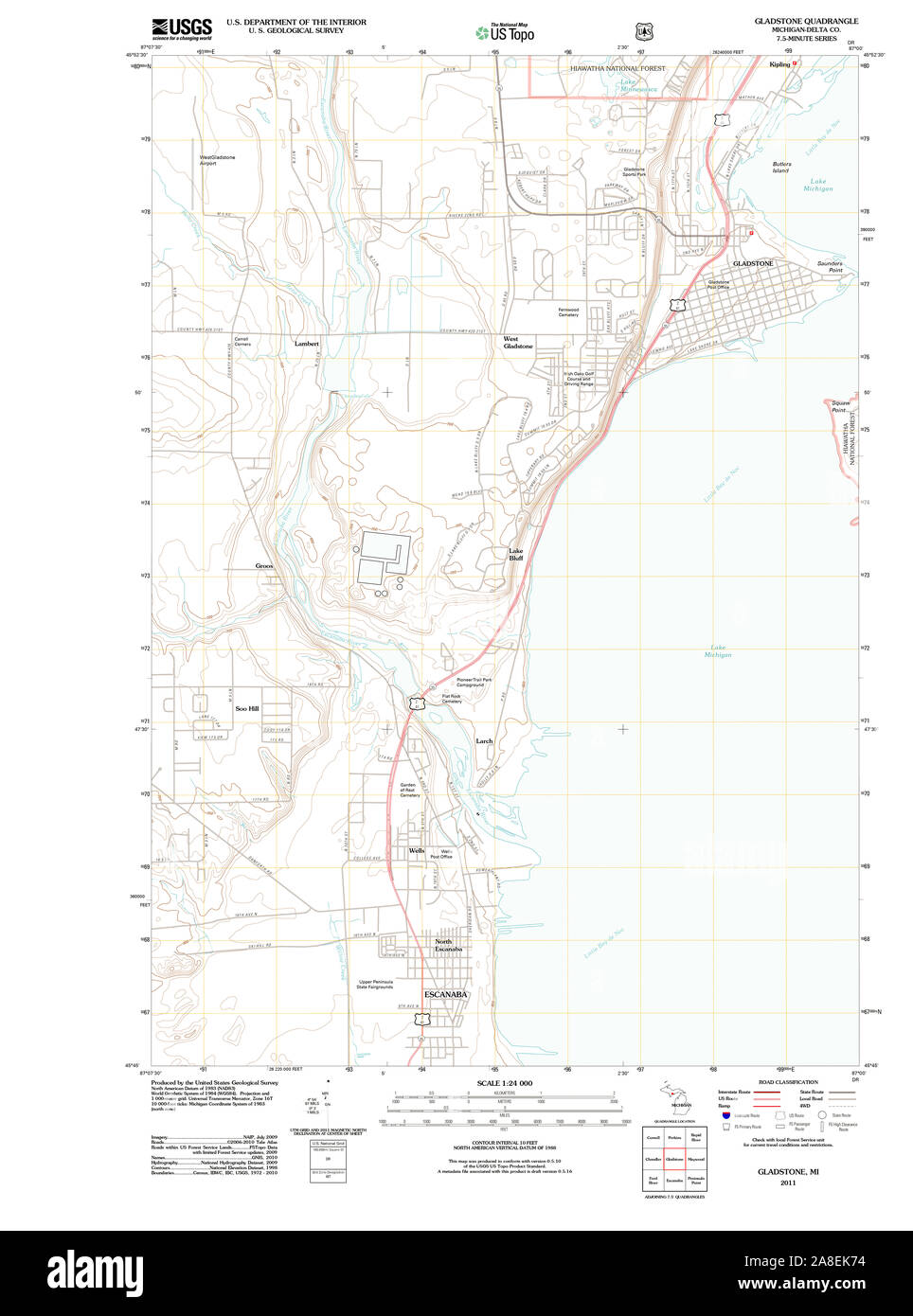 Gladstone map hi-res stock photography and images - Alamy