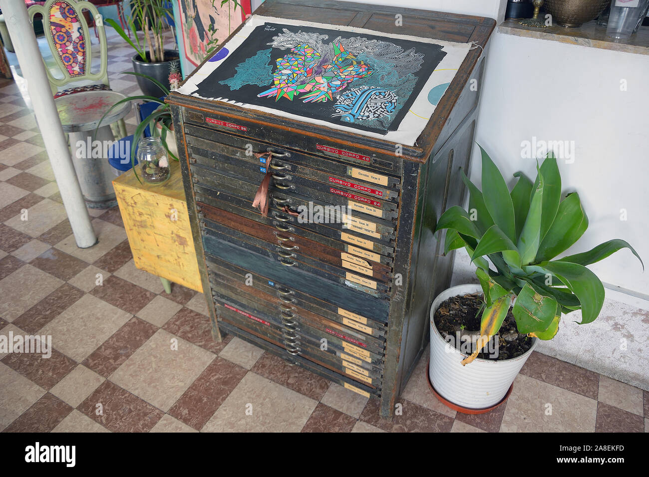 Printing type case hi-res stock photography and images - Alamy