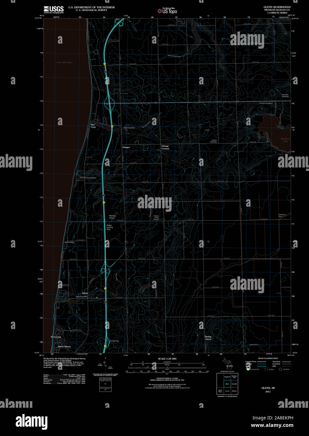 Glenn map hi-res stock photography and images - Alamy