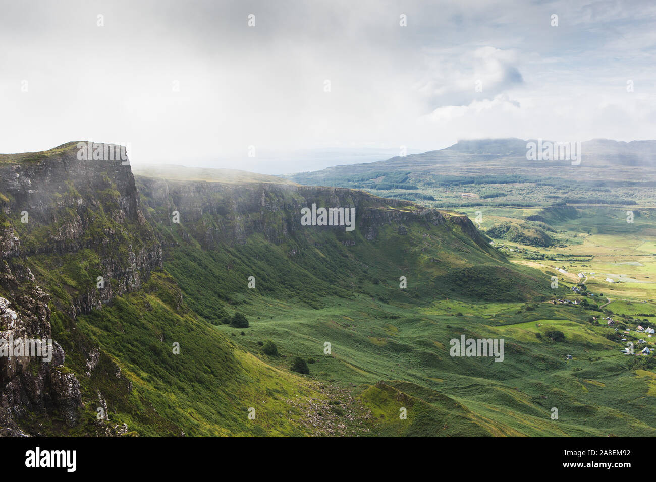 View over Cleadale, Isle of Eigg, Scotland Stock Photo - Alamy